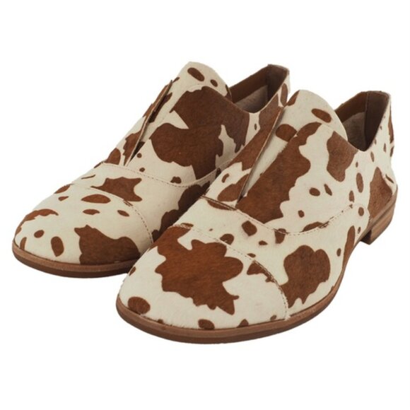 Kork-Ease | Shoes | Korkease Nottingham Slipon Cow Print Oxford Shoes ...